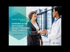 Overview of the QPP Policies in the CY 2023 Medicare Physician Fee Schedule (PFS) Final Rule