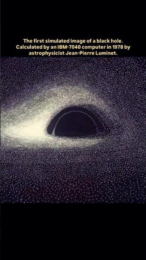 First-Ever Black Hole Simulation (1978) – Made with a 60s Computer!