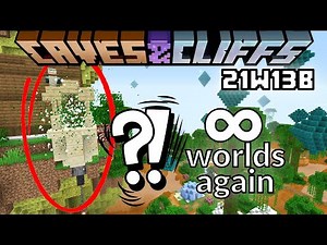 Minecraft Caves and Cliffs 1.17 21w13b snapshot - Infinite dimensions again??