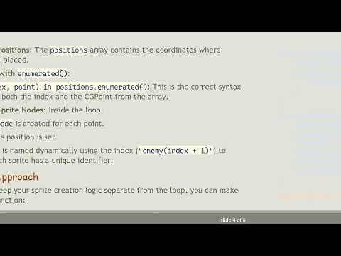 How to Use enumerated() in Swift to Create Multiple Sprite Nodes