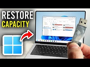 How To Restore USB Flash Drive To Original & Full Capacity - Step By Step