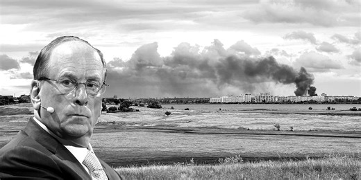 why is the CEO of BlackRock at the negotiating table in Ukraine?