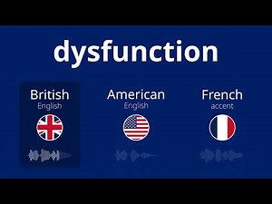 3 ways to say the word dysfunction