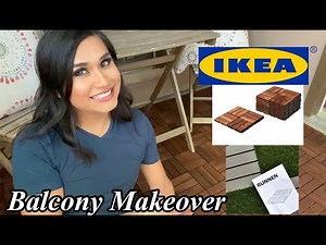 IKEA Runnen Patio Tiles Assembly! Full Balcony Makeover! Step by Step!