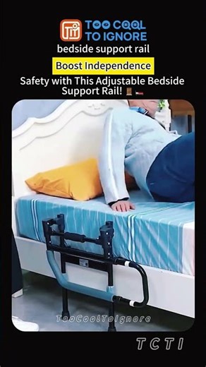 Boost Independence & Safety with This Adjustable Bedside Support Rail! 🚪🛏️