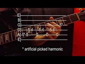 Learn ten really easy rock guitar riffs (with tab) HD