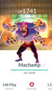 Let's go Got Gigantamax Machamp in Pokemon go #gigantamax #machamp #pokemongo