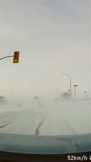 Zero vision because of blowing snow #drivingvideo #badweather #snowstorm #snow