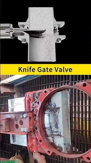 How does a knife gate valve control flow by cutting materials? #Valve #Industrial #KnowledgeBoost