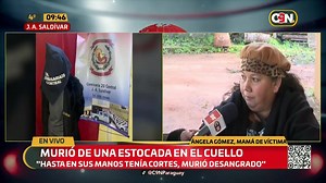 211K views · 2.9K reactions |  Murió de una estocada en el cuello en J. A. Saldívar Un hombre con antecedentes penales y orden de captura murió tras recibir una estocada en el cuello en J. A. Saldívar. Según los primeros datos, la presunta autora del crimen sería una joven de 18 años, con problemas de adicción, quien lo habría atacado aparentemente por 3 mil guaraníes. #C9N | C9N Paraguay | Facebook