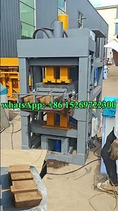 #FL2-10 Compressed Earth Clay brick machine automatically for soil interlocking block making #house