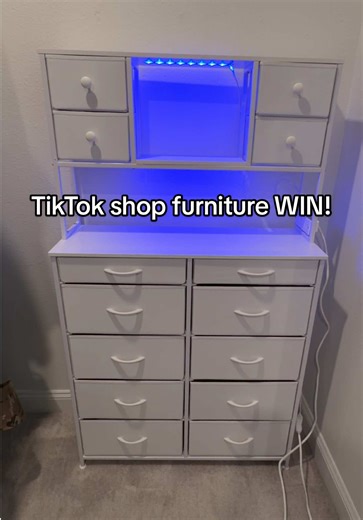 Stylish 14 Drawer Dresser with USB Ports for Storage