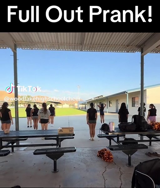 Playing a prank on Coach D! #cheer #cheerprank #prank | cheer