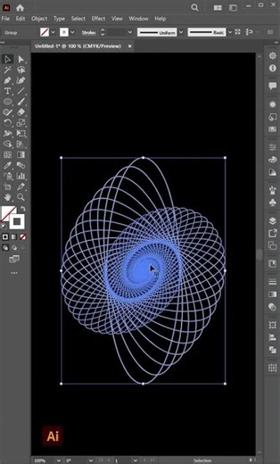 Manual abstract design in illustrator | Adobe illustrator tutorial 2026