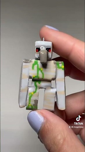 Iron Golem Minecraft Polymer Clay Tutorial Charm