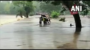 4K views · 136 reactions | Assam | PWD road connecting Hojai and West Karbi Anglong districts submerged under floodwaters in Hojai district, yesterday. Several villages were inundated as the flood situation remains gloomy in the district. (Video ANI) | Prasar Bharati News Services | Facebook