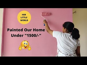 How to Paint Your Home in Budget | Her Little World | Vlog |