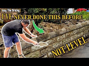 Rebuilding a garden wall OUT OF LEVEL! #constructionchannel #bricklaying #diy
