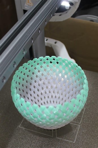 3D Print Timelapse: Large Braided Vase 🧶✨ | Textured Sculptural Decor (Bambu Lab P2S/A1 Combo)