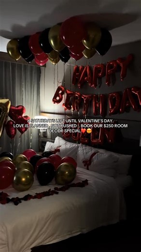 G Family on Instagram: "💕 ATL… Valentine’s Day is coming FAST! 💕 ⏰ Only 6 Saturdays left until Valentine’s Day! 😍🔥 This is your sign to STOP waiting and start planning something unforgettable 💐✨ At @TruuDecor, we specialize in luxury Valentine’s setups, romantic hotel room décor 🛏️❤️, surprise proposals 💍, and intimate celebrations that make hearts melt 😭🔥 🎈 Balloons • Roses • Candles • Custom Themes 📍 Serving Atlanta & surrounding areas ⚠️ Prime Valentine weekends book out early 📩 D