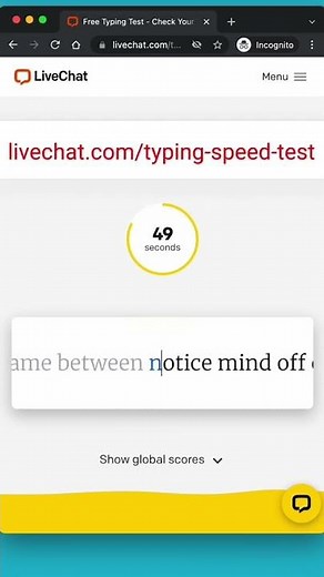 Know your typing speed and learn how to improve with livechat.com