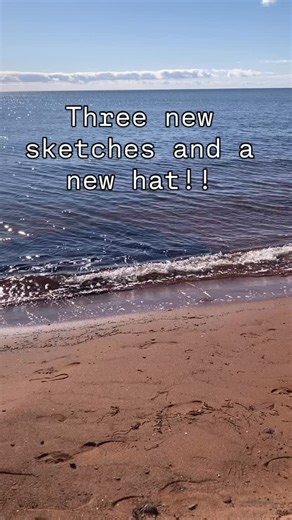 New paintings for the sketchbook project and a new hat I just finished! #hat #watercolourpainting #peiartist #sketchingpei | Denise Livingstone