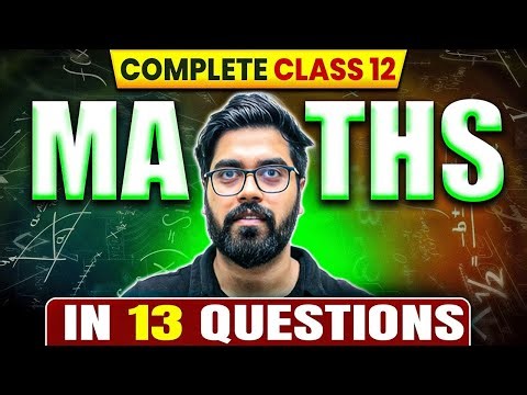 Complete Class 12 Maths Syllabus Important PYQs & Questions | CBSE Board Exam 2026