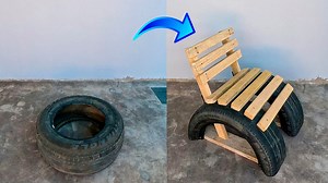 8.9M views · 34K reactions | Una Idea Genial usando una llanta  de auto reciclada ♻️ y retazos de madera. | IDEAS SIMPLES. | Bonita Idea | Facebook