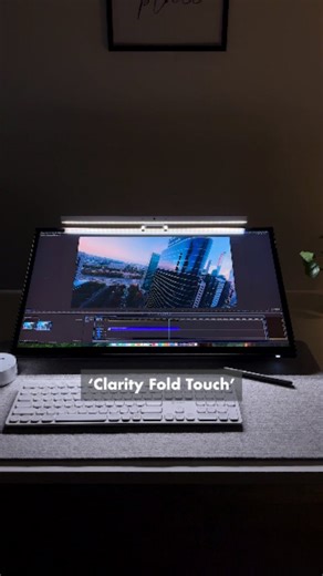 1.5K views | The Clarity Pro Touch 27" is where your ideas shine in 4K. ✨️ Sketch flat, work upright, fine-tune with stylus support, and jump on calls with its smart retractable 8MP webcam—all powered by an ultra-precise touchscreen and Clarity Fold Stand.  Link in bio #ClarityProTouch #ALOGICTech #CreatorSetup #WorkSmart | ALOGIC | Facebook