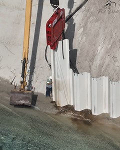 Progress continues at The Jupiter Inlet Lighthouse Shoreline Stabilization Project as the sheet pile installation is well underway. Filmed June 13th, 2025 in Jupiter, Florida. | Paul Dabill Photography