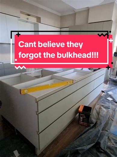 Kitchen with a decent size island 🏝 #bulkhead #kitcheninspo #builder #budgetmakeover @Dulux Australia