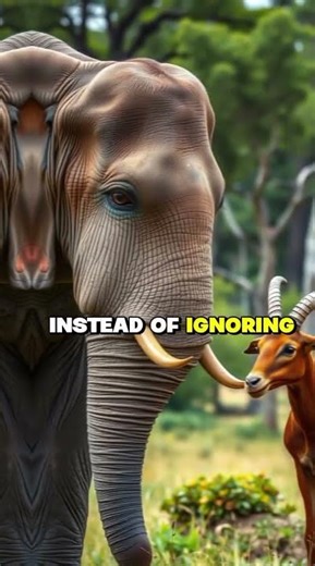 “Elephant Frees Goat from Rope Trap | Incredible Animal Rescue Moment”