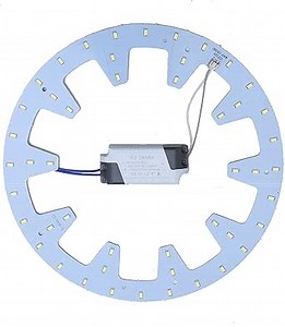 Led Panel Ceiling Light Fixtures 24w 5730 SMD Circle Annular Round Replacement Board Bulb (White)(Warm White)
