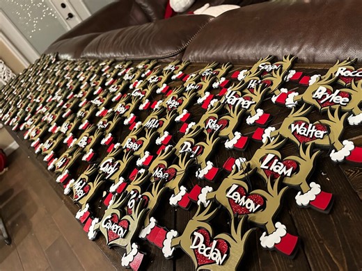 DIGITAL FILE. Grinch Ornament, Personalized SVG, Laser File, Glowforge - Etsy Canada