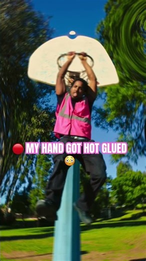 🔴 ACCIDENTALLY HOT GLUED MY HAND 😳 #multiverse #rapgodsgod #hotglueprank #newmusic #musicvideo