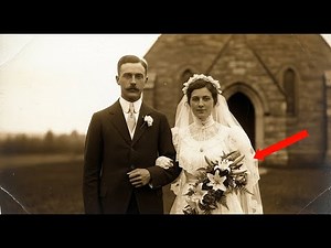 A 1907 Wedding Photo Looks Joyful — Until You Notice What’s Hidden in the Bride’s Bouquet...