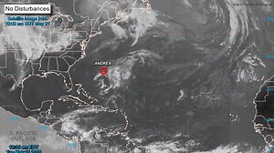 Short-lived Andrea dissolves into post-tropical cyclone