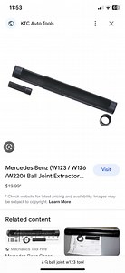 W123 lower ball joint press tool for sale or rent?