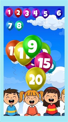 counting the balloons || 1 to 20 counting numbers #staylittlechannel #kidslearning