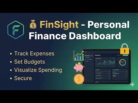 💰 FinSight - Personal Finance Dashboard