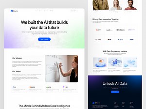 About Us Page – AI Data Engineering SaaS
