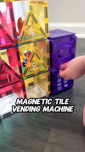 47K views · 142 reactions | Discover the magic of cause-and-effect, imaginative play, and counting with this Vending Machine game featured in my book, “Magnetic Tiles STEM Play Ideas”. Grab your copy here: https://pandamommyteacher.com . #STEMtoys #STEMforKids #MagneticTiles #PlayBasedLearning #InvitationToPlay #OpenEndedToys #PlayIsLearning #STEMPlay #PandaMommyTeacher #MagneticTileGame #VendingMachine | Pandamommyteacher | Facebook