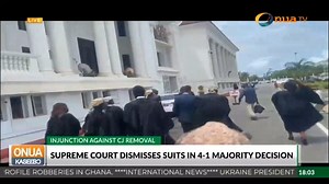 CJ Removal: Supreme Court dismisses injunction suit by private citizen against impeachment processes #OnuaTV #OnuaNews | Onua TV