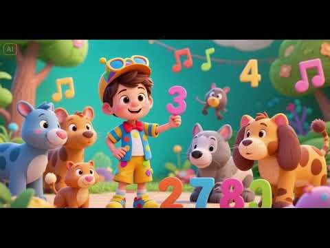 Counting Animals 🐶🐱 | Numbers Song for Children | Kids Cartoon & Nursery Rhymes