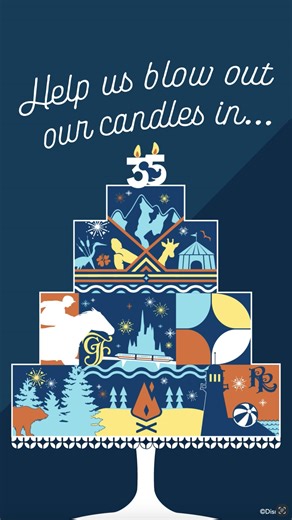 🎉 DVC turns 35 this year! 🍰 Blow out the candles and help us “cake-off” a year of DVC celebrations. Can you find all 17 Resorts? | Disney Vacation Club