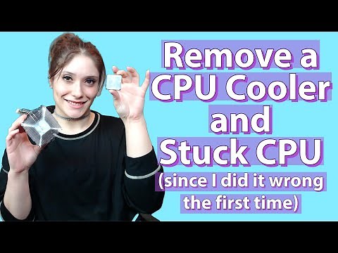 How to PROPERLY remove a CPU Cooler and a CPU Stuck to Heatsink