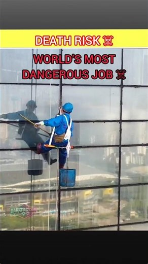 World’s Most Dangerous Job 😱 | High Rise Window Cleaner Risk