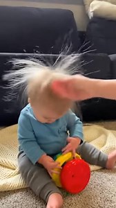 Static Hair Baby Delight! Watch this baby's hair stand on end! Generated using Kling AI . . . (For entertainment purposes only. Consult professionals if guidance on activities is presented. No brand affiliation is implied if any are shown. If inspired by true events, creative adaptations may be included. Content may include public footage.) | Fabiosa Kindness in Action