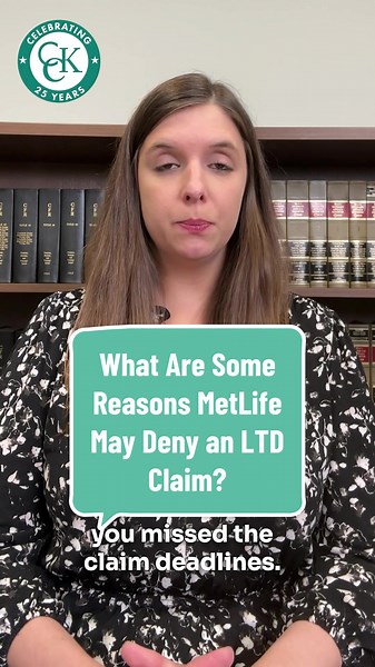 Tune in as we discuss some of the most common reasons MetLife denies LTD claims! #ltd #disabledtiktok #disabilitytiktok #insurance #fy
