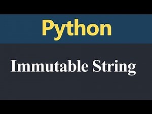 Immutable String in Python (Hindi)